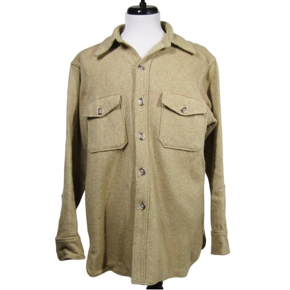 Woolrich | Jackets & Coats | Vintage 7s 80s Woolrich Mens Wool Shacket ...